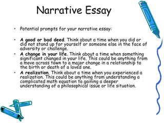 Lecture 6 narrative essay | PPT