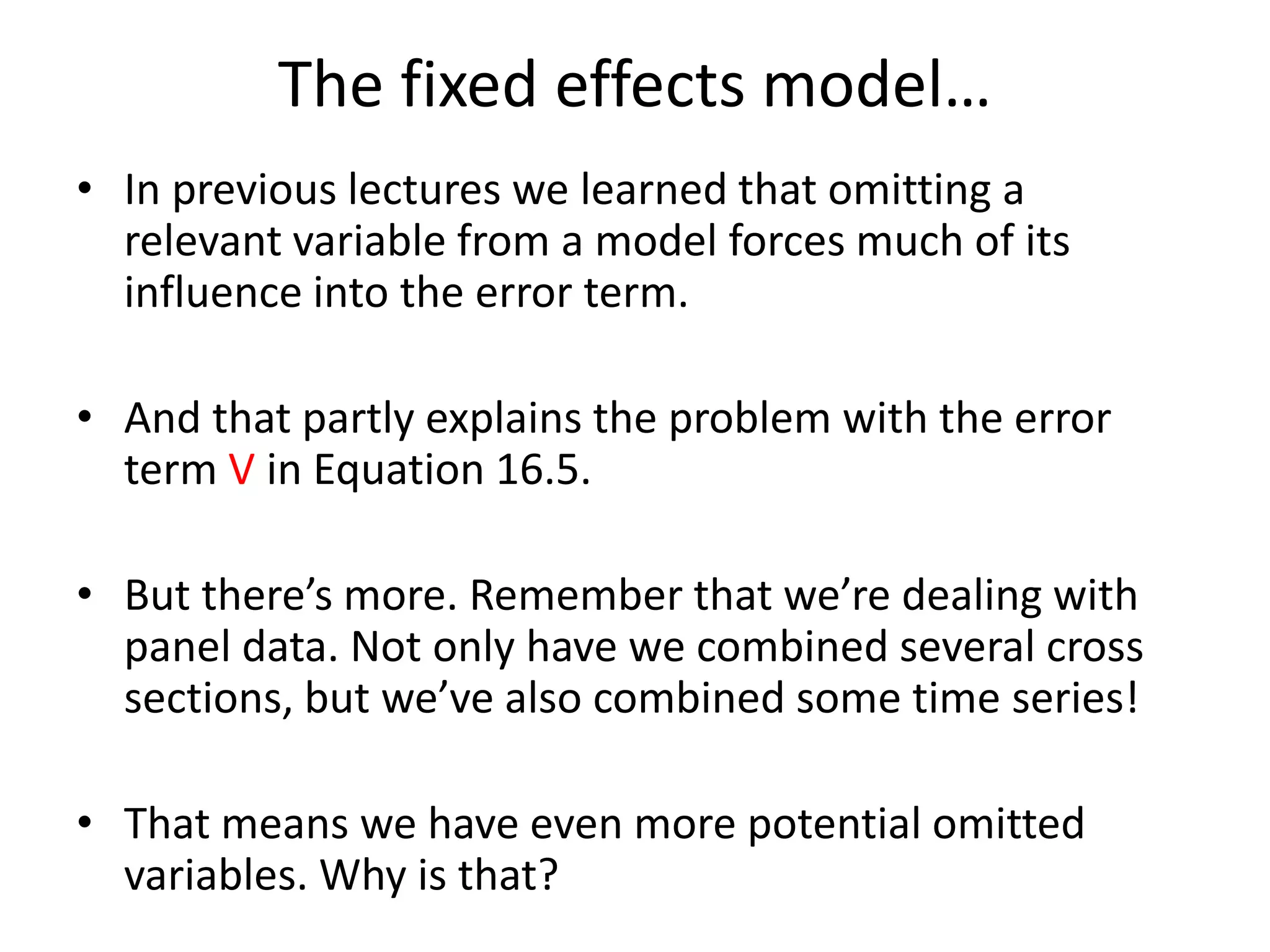 Lecture 6 Panel Data Models Pdf