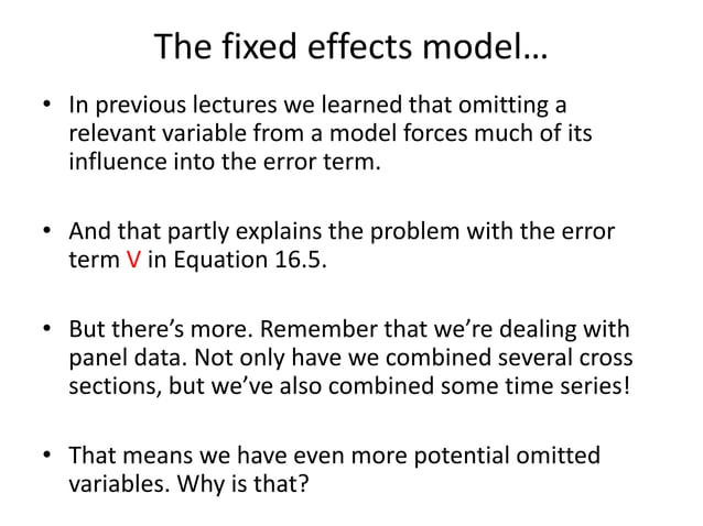 Lecture 6panel Data Modelspdf
