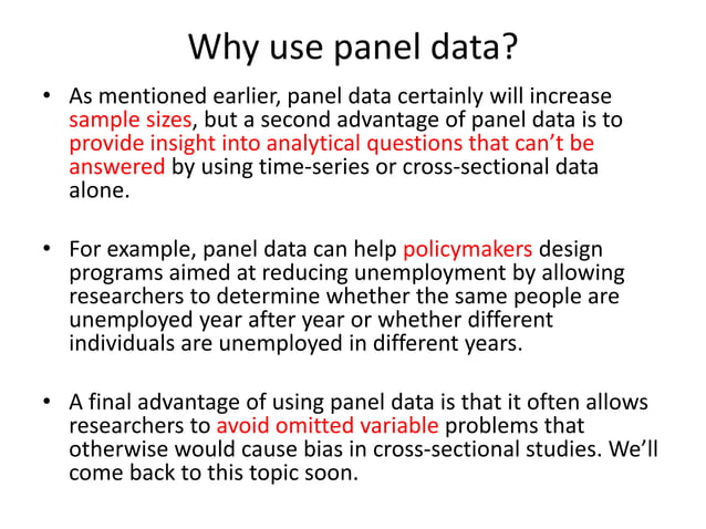 Lecture 6 Panel Data Models Pdf
