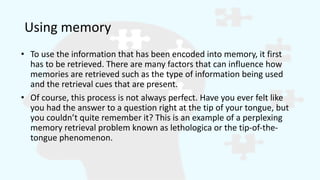 Memory, Types of memory, Method of measurement memory | PDF