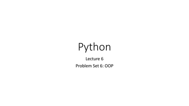 Lecture 6 Python Oop Ewurc Ppt 2273