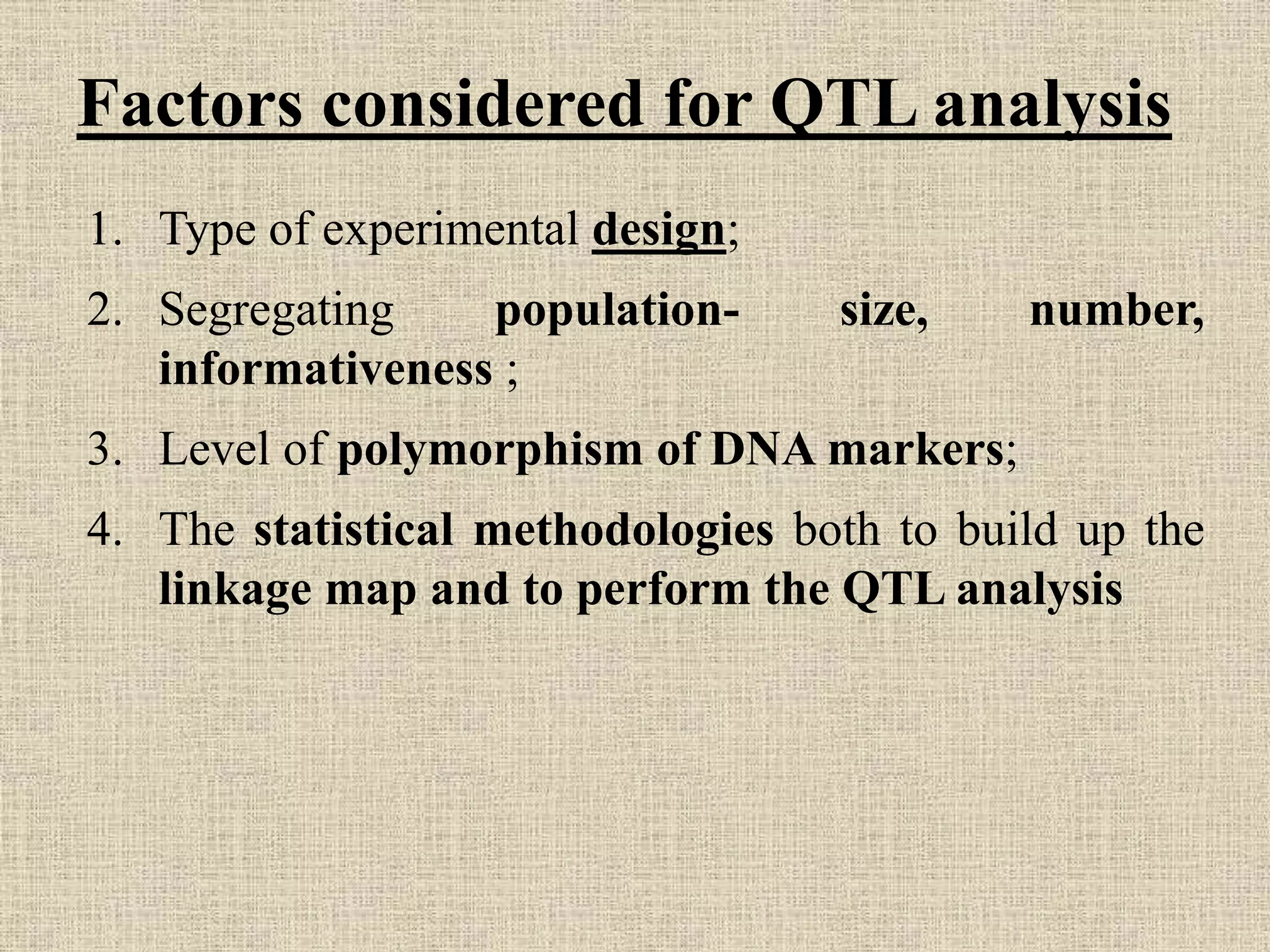 Qtl mapping | PPTX