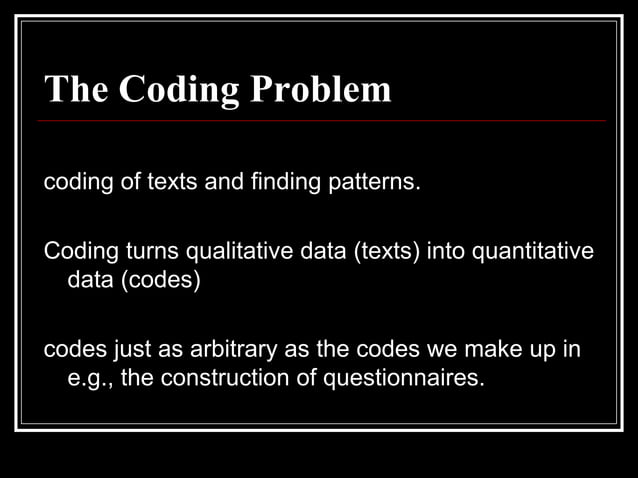 Lecture 6 qualitative data analysis