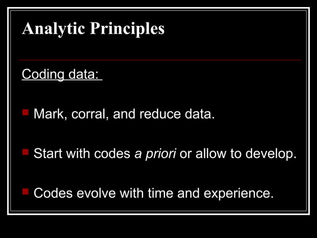 Lecture 6 qualitative data analysis