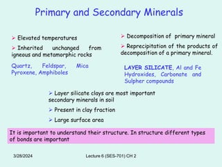 Chemical Composition of Soil-Lecture 6 (SES-701) CH. 2.ppt