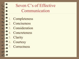 7Cs of COMMUNICATION | PPT