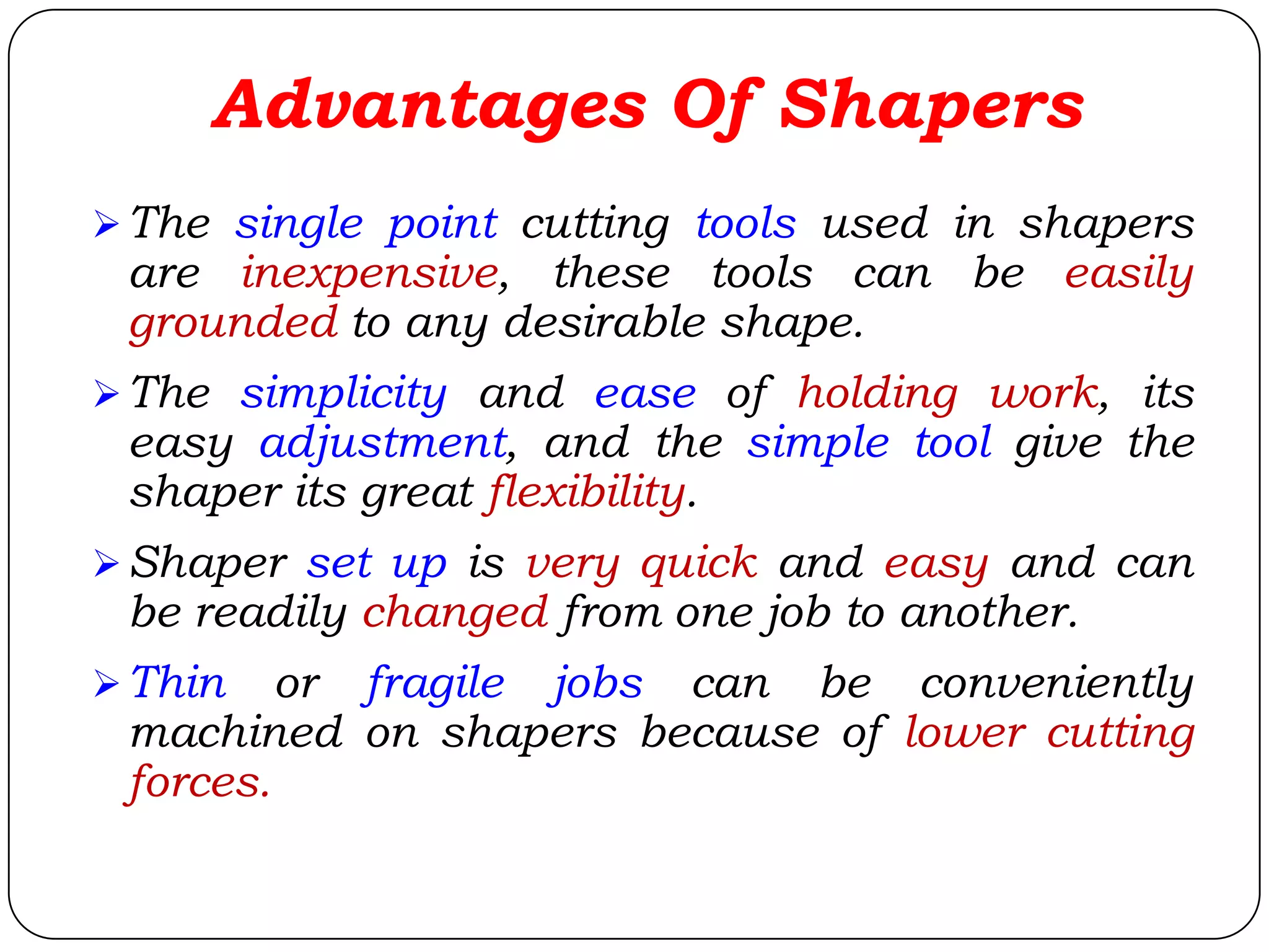 Lecture 6 shaping and planing | PDF