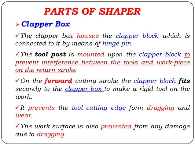 Lecture 6 shaping and planing