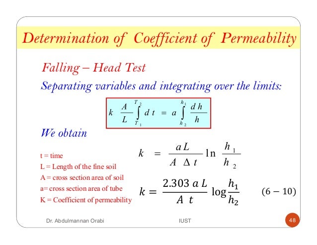 Lecture 6 soil permeability