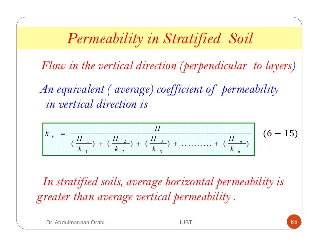 Lecture 6 soil permeability