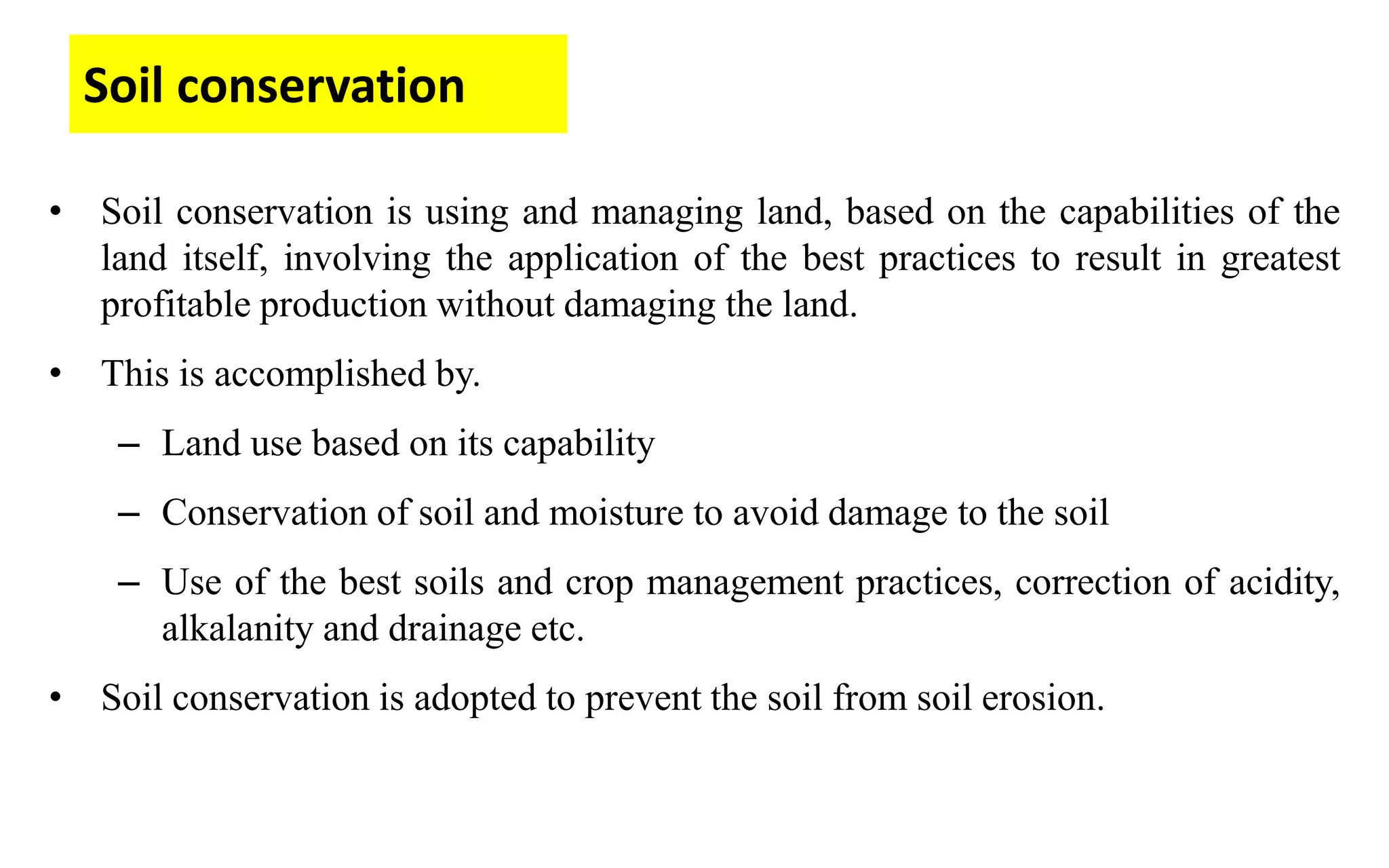 Lecture 6 soil & water conservation | PPTX