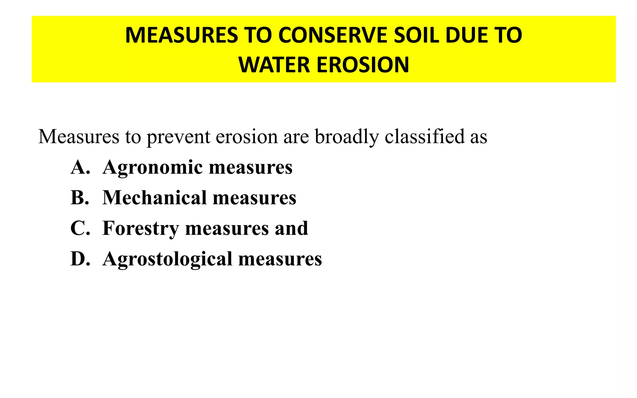 Lecture 6 soil & water conservation | PPTX