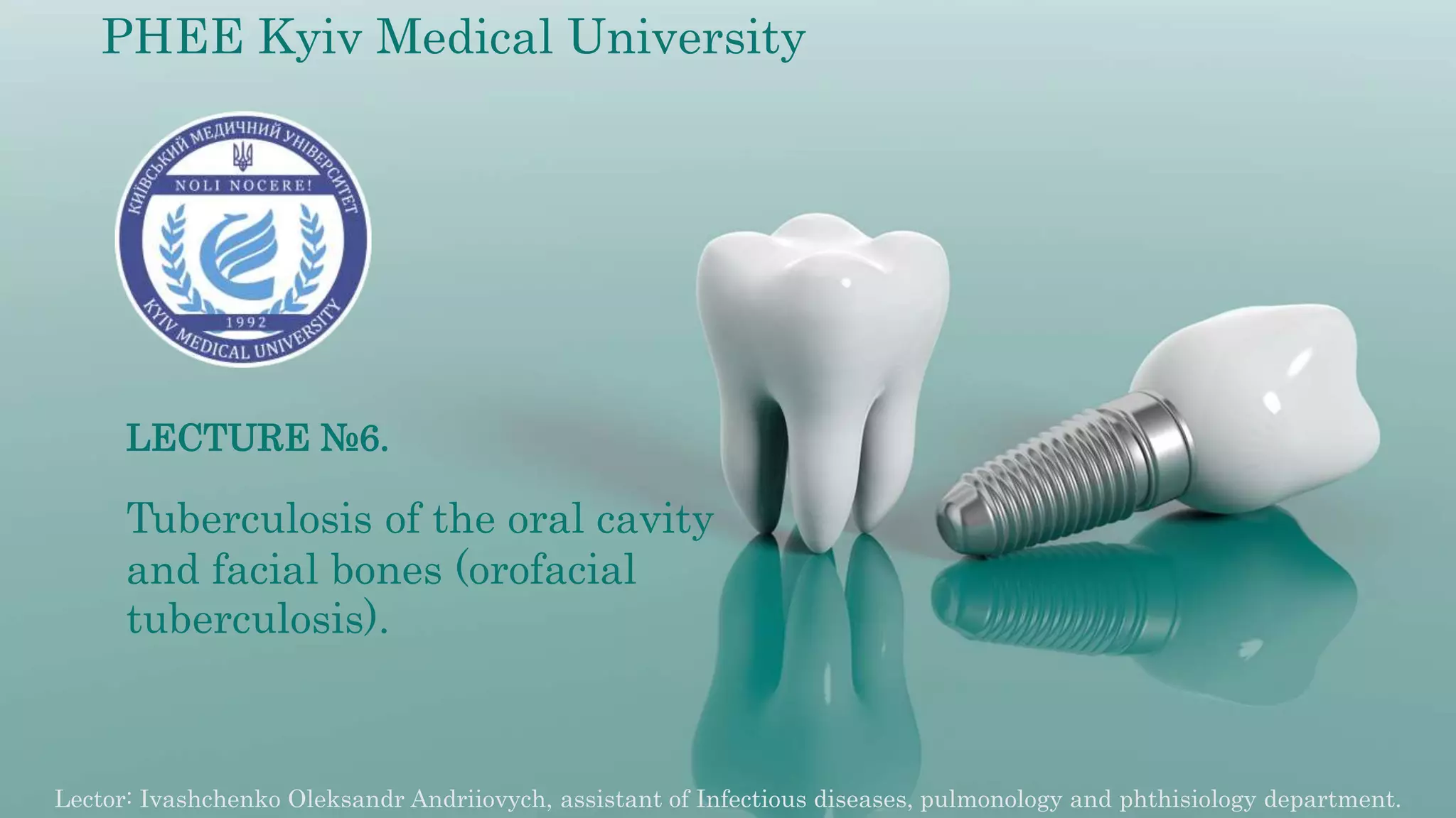 Tuberculosis of the oral cavity and facial bones (orofacial ...