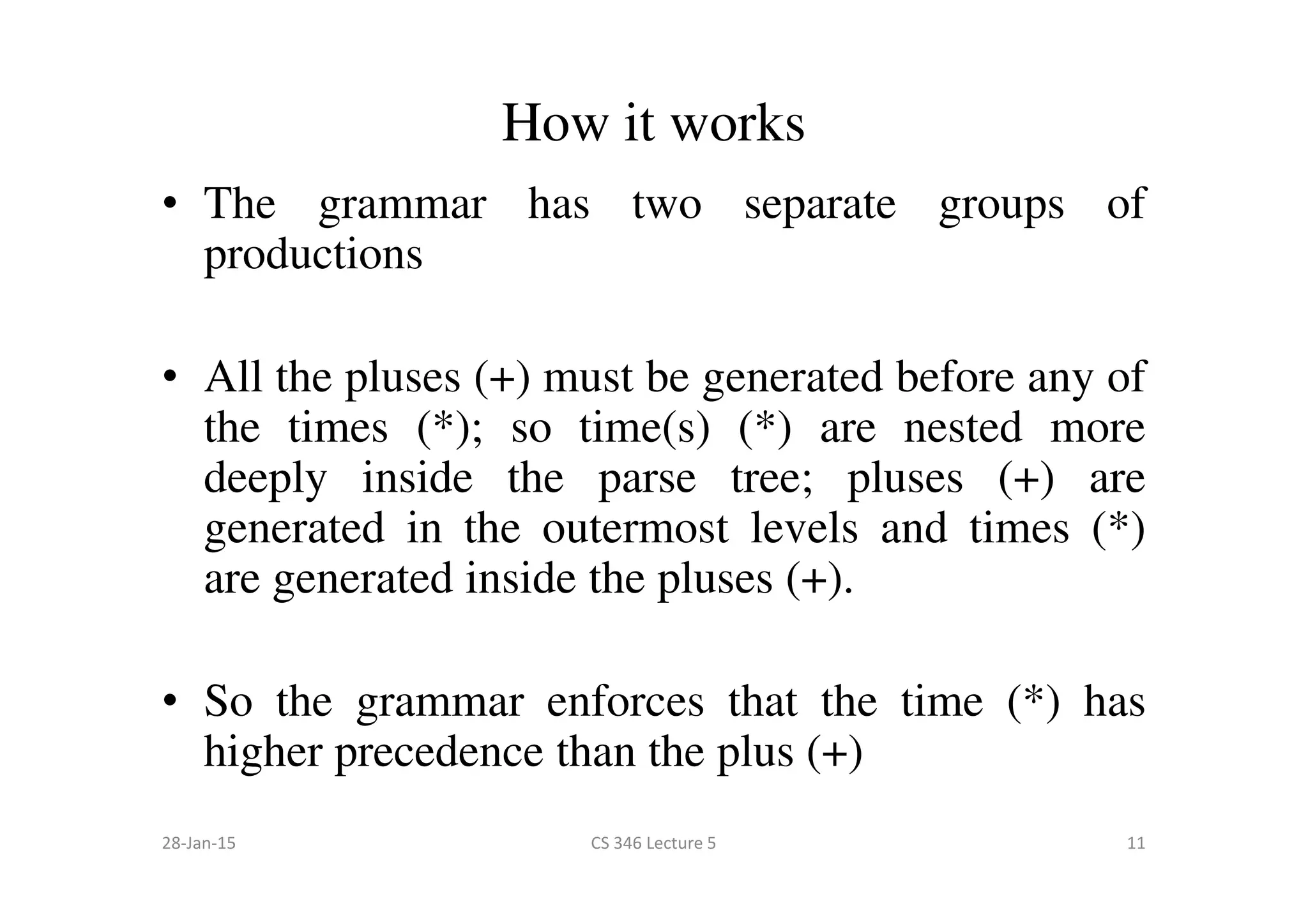 Lecture6 syntax analysis_2 | PPT