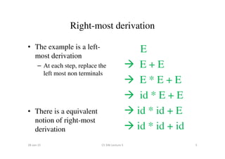 Lecture6 syntax analysis_2 | PPT