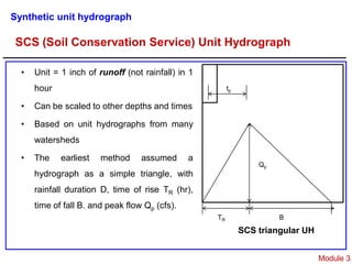 Lecture 6 Synthetic unit hydrograph notes.pdf
