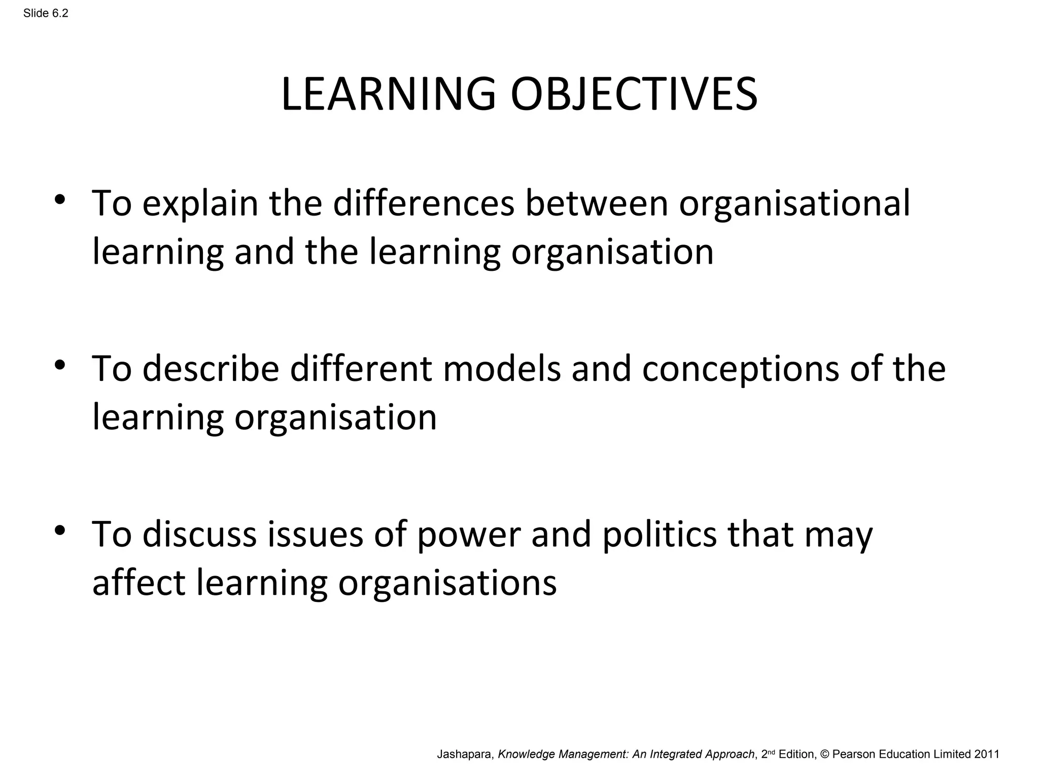 Lecture 6 the learning organisation | PPT