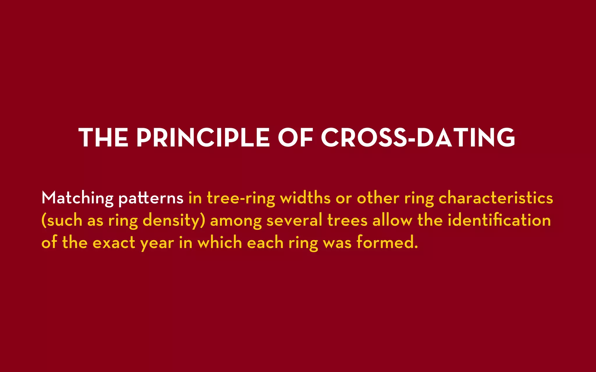 GEOG5839.06, The principle of cross dating | PDF