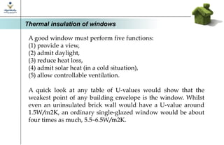 Lecture 6 thermal insulation in buildings | PDF