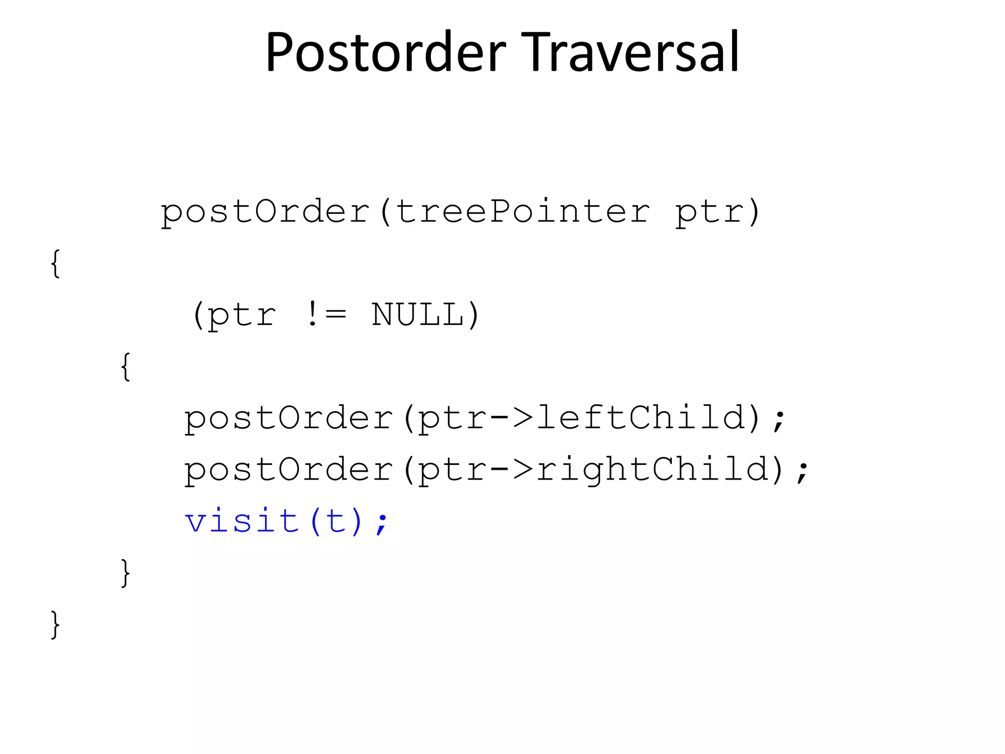 Lecture 6 tree traversal | PPTX