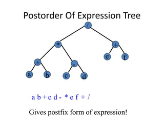 Lecture 6 tree traversal | PPTX