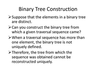 Lecture 6 tree traversal | PPTX | Programming Languages | Computing