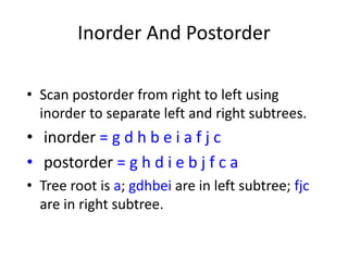 Lecture 6 tree traversal | PPTX | Programming Languages | Computing