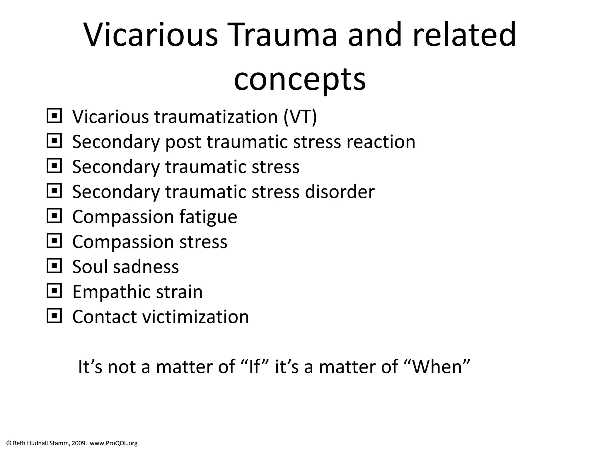 Lecture 6 vicarious traumatisation in complex trauma therapy | PPTX