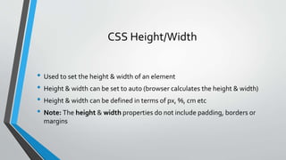 Web Development - Lecture 6 | PPT