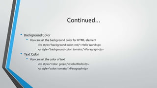 Web Development - Lecture 6 | PPT