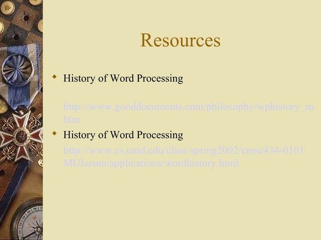word processing history | PPT