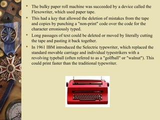 word processing history | PPT