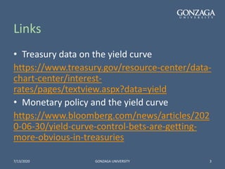 Lecture 6 - Yield Curve | PPTX