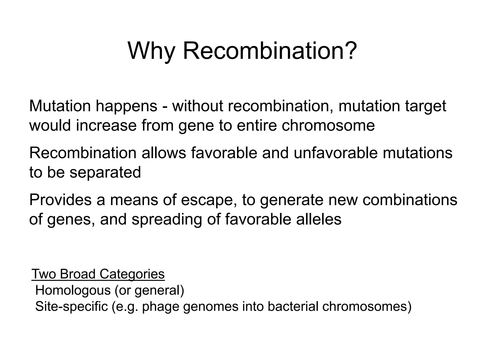 Lecture 7 - 10.12.09 - DNA Recombination.ppt