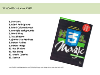Introduction to CSS3 | PPT