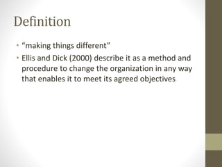 Organizational Change | PPT