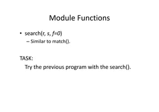 Python - Lecture 7 | PPT