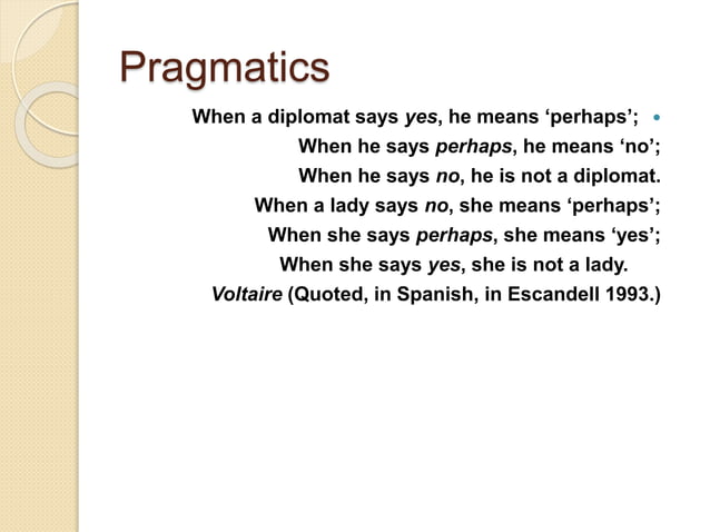 Lecture 7 semantics and Pragmatics | PPTX