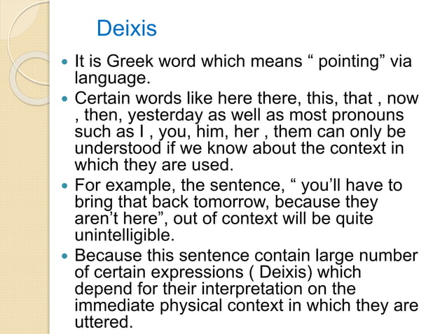 Lecture 7 semantics and Pragmatics | PPTX