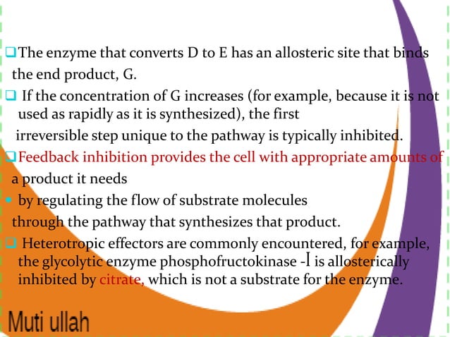 regulation of enzyme activity | PPTX