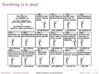 Modeling Social Data, Lecture 7: Model complexity and generalization | PPT