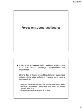 What are Submerged Bodies | PDF