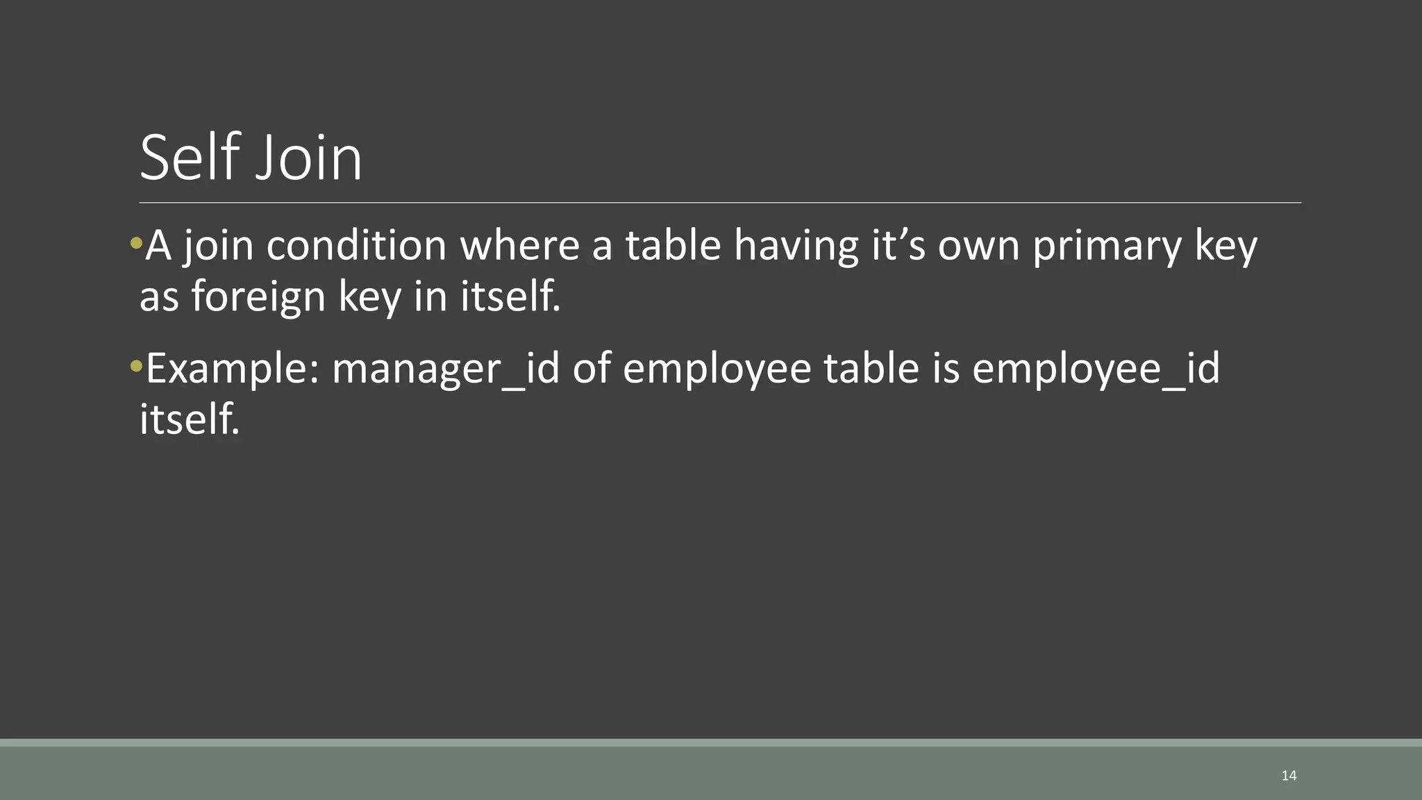 Sql Joins Oracle Sql Fundamentals Ppt