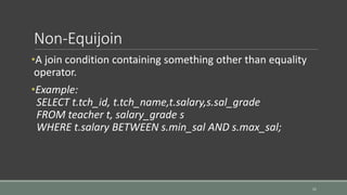 SQL Joins - Oracle SQL Fundamentals | PPT