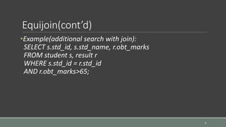 SQL Joins - Oracle SQL Fundamentals | PPT