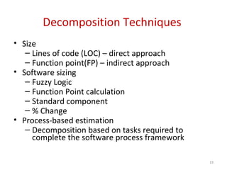 Software Engineering (Project Planning & Estimation) | PPT
