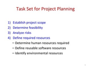 Software Engineering (Project Planning & Estimation) | PPT
