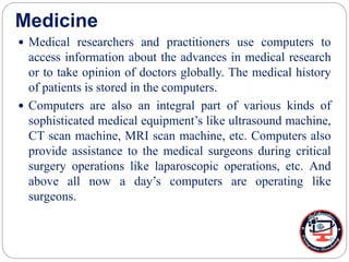 computer and their application | PPTX