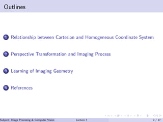 Lecture 7 (Digital Image Processing) | PPT